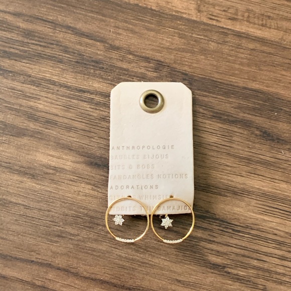 Anthropologie | Jewelry | Anthropologi Floating Star Front Back Earring ...